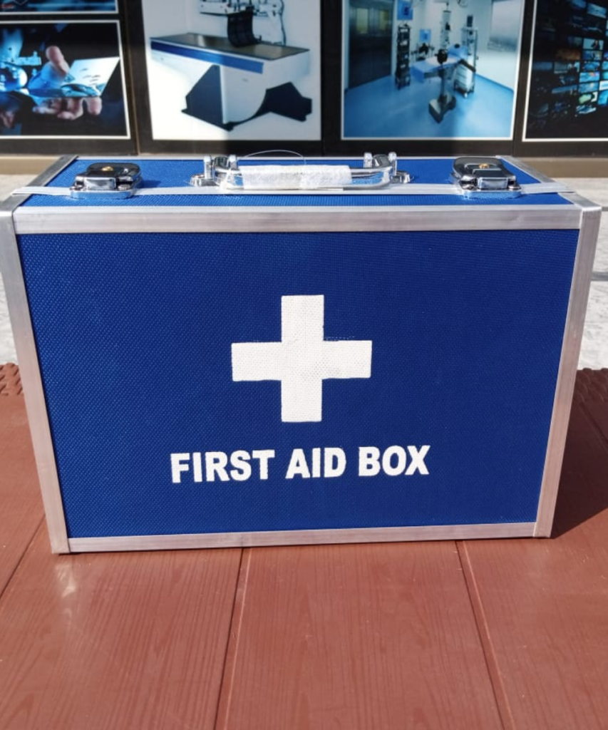 Wooden First Aid Medical Storage Box for Medicine - Aluminum 1st Aid ...